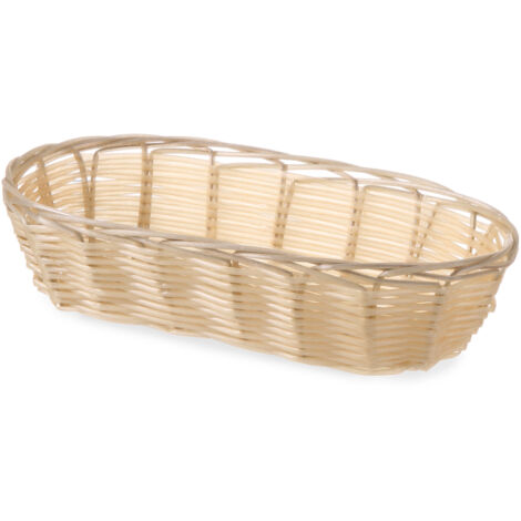 Ovaler Polyrattan-Brotkorb 225x110x60mm - Hendi 426708