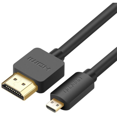 HDMI-auf-Micro-HDMI-Adapterkabel 2,0 V, 4K, 60 Hz, 30 AWG, 1,5 m, Schwarz