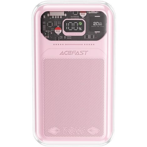 Powerbank 20000 mAh Sparkling Series Schnellladung 30 W QC AFC FCP SCP rosa