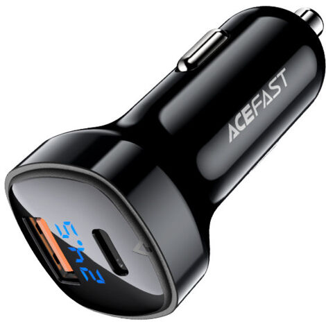 66W USB-C USB Power Delivery QC 4.0 FCP Autoladegerät, schwarz