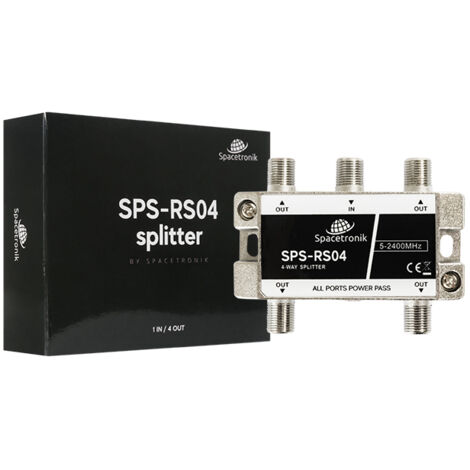 Splitter 1/4 5-2400 MHz Spacetronik SPS-RS04