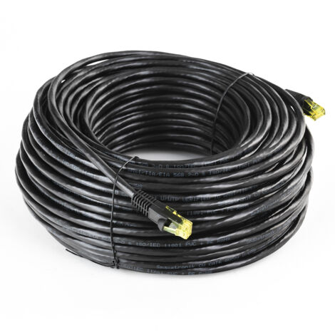 RJ45 CAT 6 U/UTP AWG24 PE CU Fluke PoE-Kabel 40 m