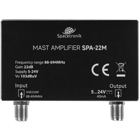 VHF/UHF-Mastverstärker 5-24V SPA-22M LTE 5G