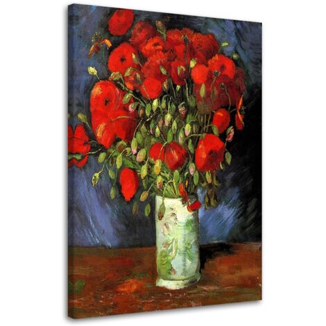 Gemalde Mohnblumen In Vase