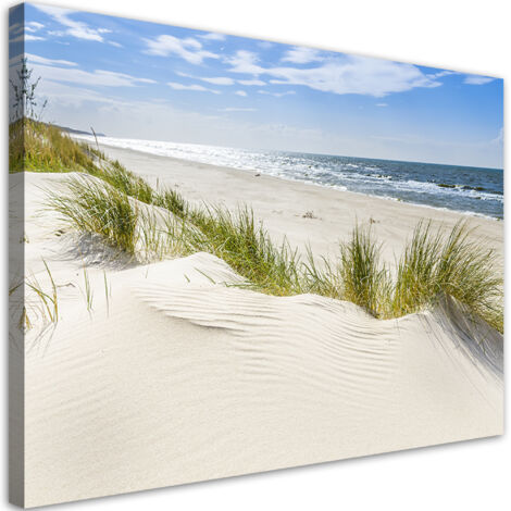 Bild auf Leinwand, Meeresstrand Ostseelandschaft - 100x70