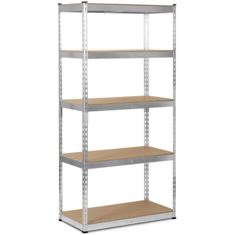 Lagerregal aus Metall 183 x 90 x 45 cm Humberg HR-700 Silber