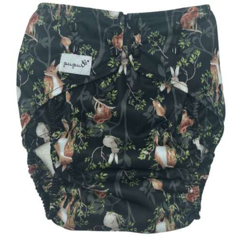 JUNIOR wiederverwendbare Windel 5-12 Jahre NACHT IM WALD