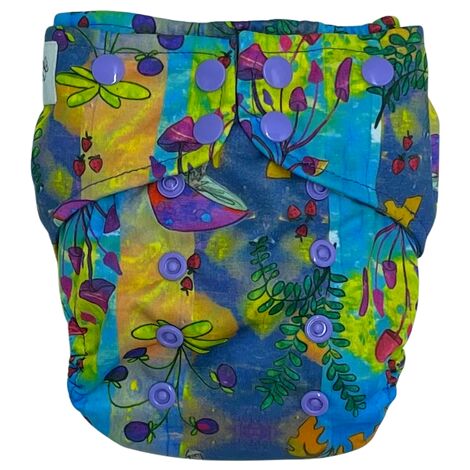 Zweireihige OS-Windel mit Tasche MAGICAL FOREST