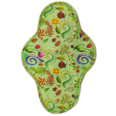 GROßES L Wiederverwendbare Damenbinde aus Bambus – IN THE MEADOW