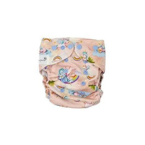 Einreihige OS-Windel mit Tasche UNICORNS