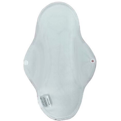 GROßES L Wiederverwendbare Damenbinde aus Bambus – WEISS