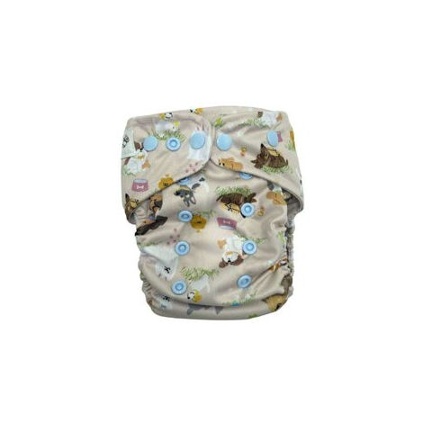 Einreihige OS-Windel mit Tasche DOGS