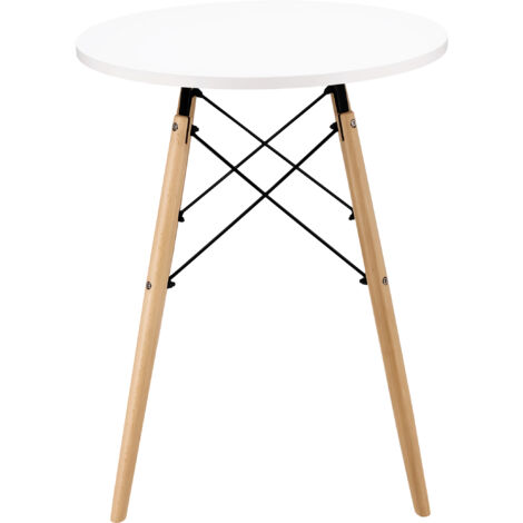 Moderner skandinavischer weißer runder Tisch für Wohnzimmer, Esszimmer ...
