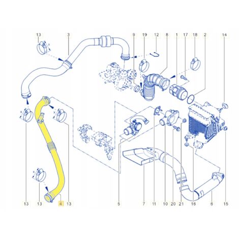 TURBOSCHLAUCHROHR RENAULT GRAND SCENIC MEGANE SCENIC 1.5 8200590198 ...