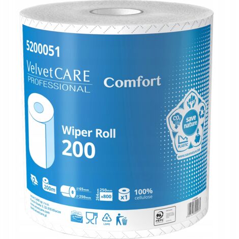 Samt-Papiertuch-Reinigungstuch 200 m Effizient