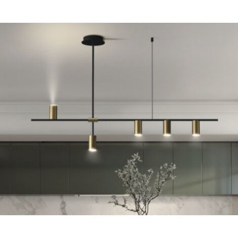 Brass Tube Liner – moderne Lampe – Strahler über dem Tisch