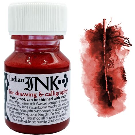 ZEICHNUNGstinte permanente Kalligraphie Indian Ink Renesans SANGGUINE 30ml