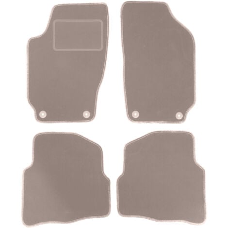 Beige Veloursmatten für: Skoda Fabia I Schrägheck, Limousine, Kombi (1999-2007)