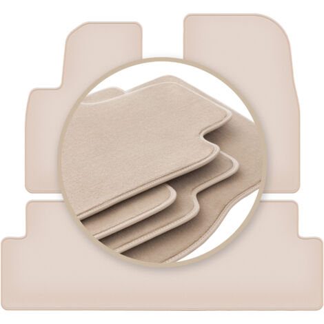 Beige PREMIUM-Fußmatten für: Tesla Model 3 Limousine 2017-