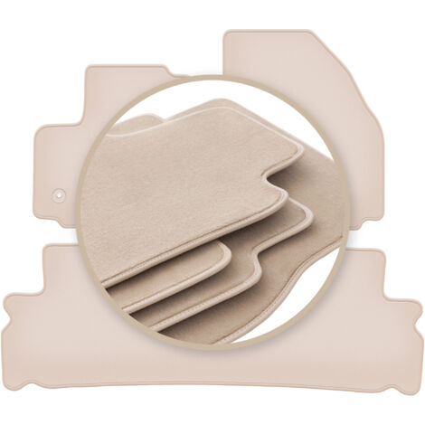 Beige PREMIUM-Matten für: Ford S-MAX MK1 Minivan 2012-2015