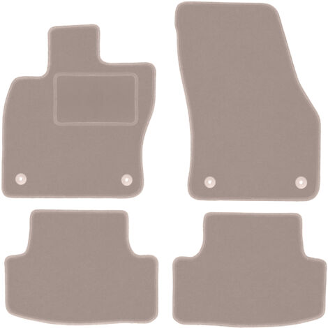 Beige Veloursmatten für: Skoda Karoq Crossover (2017-)