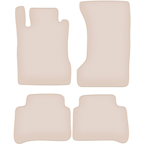 PREMIUM beige Matten für: Mercedes W211 4Matic Limousine, Kombi 2003-2009