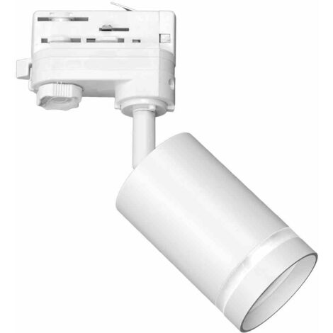 Schienenstrahler Pipe Ring Weiß 1xGU10 - 3-Phasen