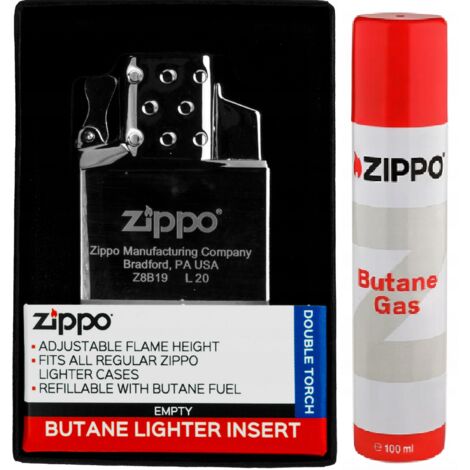 ZIPPO INSERT 2 JET Glüheinsatz + ZIPPO Gas 100ml Zubehör