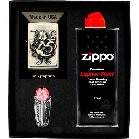 ZIPPO Feuerzeug OCTOPUS 3D Geschenkset Nr. 1
