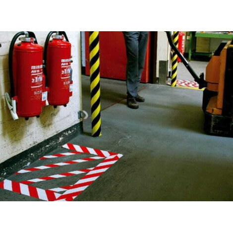 TESA WARNKLEBEBAND WEISS-ROT 33m 50mm