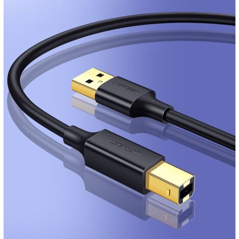 Ugreen USB-B-Kabel, vergoldet, für Drucker und Scanner, 1,5 m, USB 2.0 ...