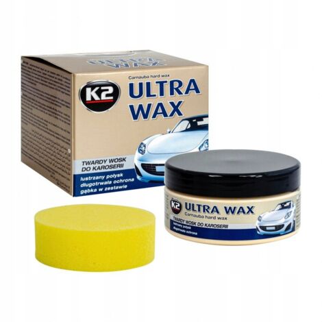 K2 ULTRA WAX 250G CARNAUBA GLANZ + SCHWAMM