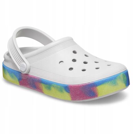 CROCS OFF COURT GLITTER BAND CLOG T 209717 C9 I EU 2526 ATMOSPHEREMULTI