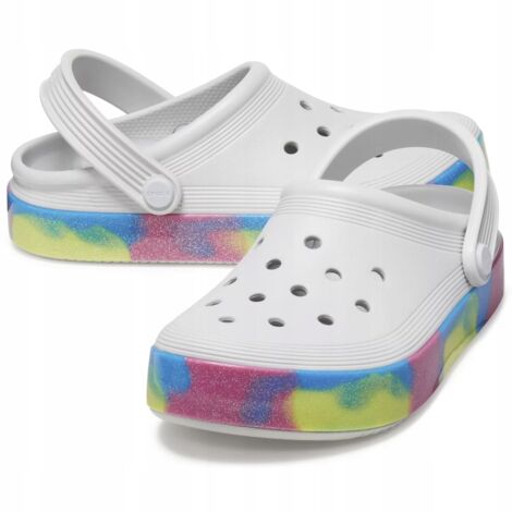 CROCS OFF COURT GLITTER BAND CLOG T 209717 C9 I EU 2526 ATMOSPHEREMULTI