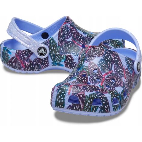 Crocs Classic Butterfly Clog Kids 208297 C12EU 2930 Moon Jelly Multi