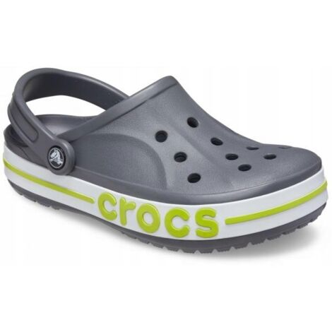 CROCS BAYABAND CLOG 205089 M8 I EU 4142 I W10 SLATE GREYLIME PUNCH
