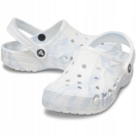 CROCS BAYA MARMORIERTER CLOG 206935 M10 I EU 4344 I W12 WEISSMULTI