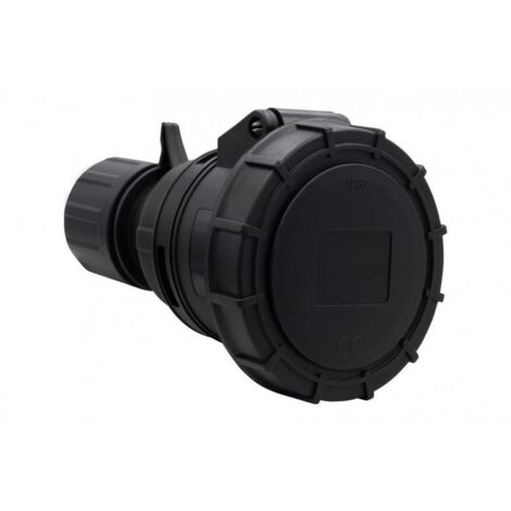 Tragbare Steckdose 32A/5P 380V-415V /FE/ IP67 schwarz F7.0167