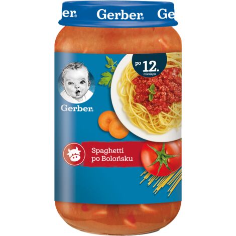 Gerber Spaghettini Bolognese 12m+, 250g - Leckeres und gesundes Abendessen