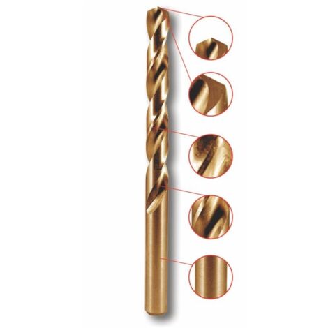 DEDRA HSS-Co Bohrer 4,5x80mm - für präzises Bohren in Metall