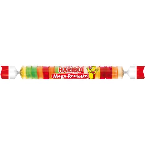 HARIBO Mega-Roulette: Fruchtgummis 45g – der perfekte Snack für Arbeit ...