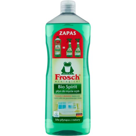 FROSCH Bio Spirit - Glasreiniger, 1L - Ökologisch und effektiv