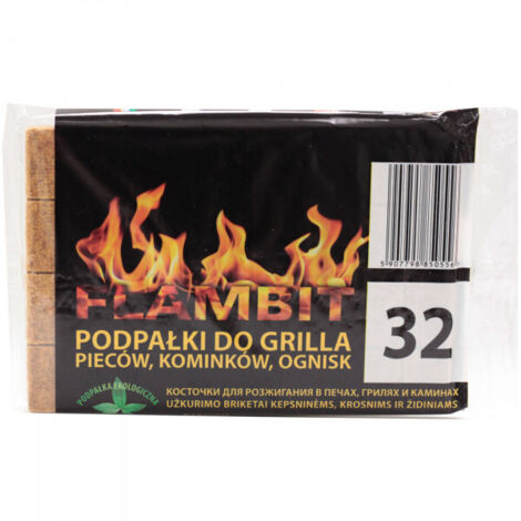 Flambit 32 Stück graue Folienanzünder /556