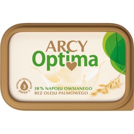 Arcy Optima Pflanzenmargarine 400g - Palmölfrei, reich an Omega 3