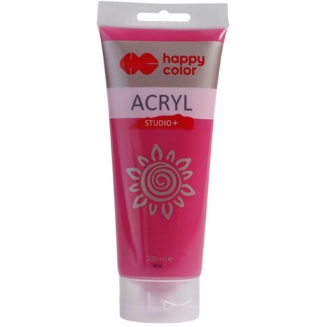 Studio Acrylfarbe 200 ml Karmin Happy Color