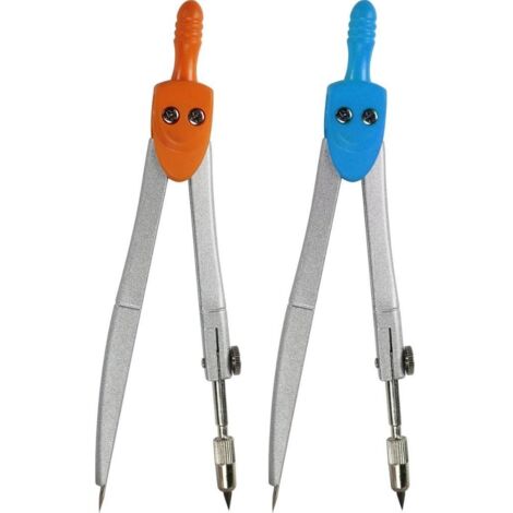 TITANUM Geometrischer Zirkel - Metall, im Etui, für Schule und Zuhause