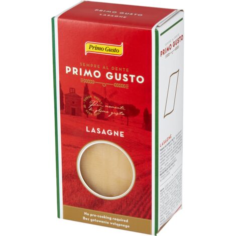 Primo Gusto Lasagne - Pasta für Aufläufe, 500g - Kein Kochen erforderlich