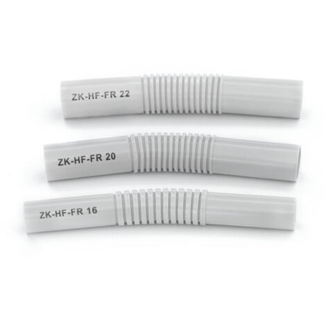 Verbinder für halogenfreie starre Rohre ZK-HF-FR22, grau RAL 7035, VE ...