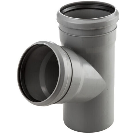 PP-HT 40x40/67 Sanitär-T-Stück, für interne Abwasserkanäle, aschfarben