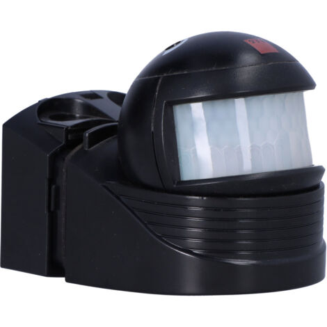 LC-CLICK-200 Bewegungsmelder, schwarz, Aufputz, Reichweite 12m, Winkel ...
